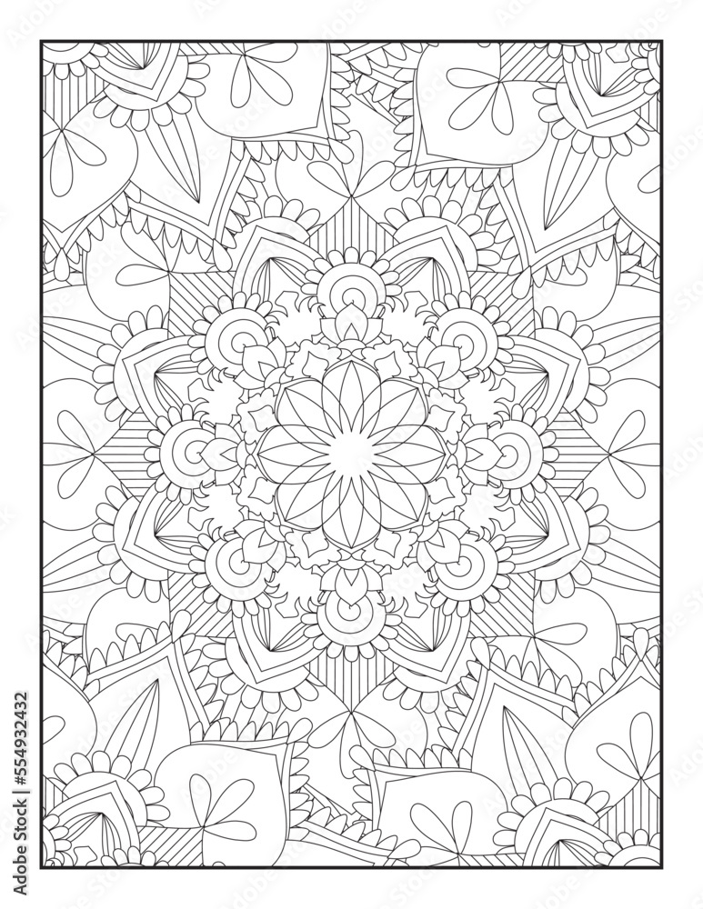 Flower Mandala Coloring Page ,Floral Coloring Pages, Coloring Pages ...