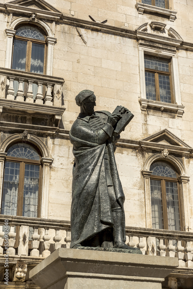 Statue of Marko Marulic, father of Croatian literature, by Ivan ...