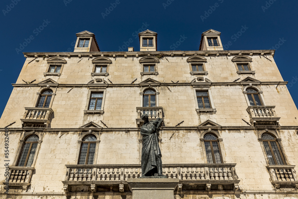 Statue of Marko Marulic, father of Croatian literature, by Ivan ...