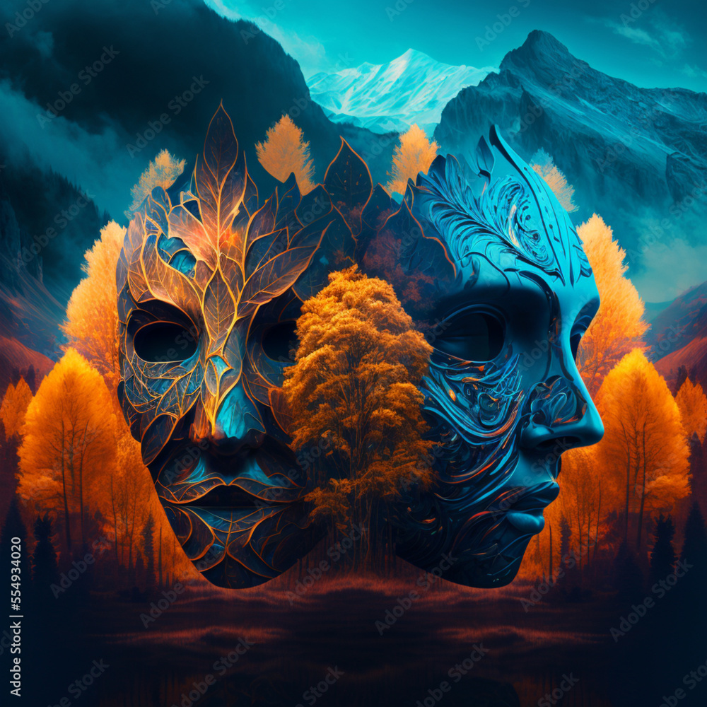 Identity expressed in an alternative way via masks. Multiple masks ...