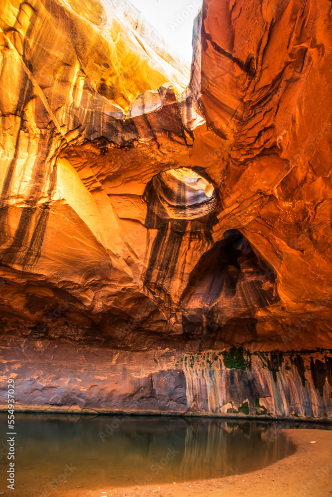 Golden Cathedral porthole arch in Neon Canyon, Grand Staircase ...