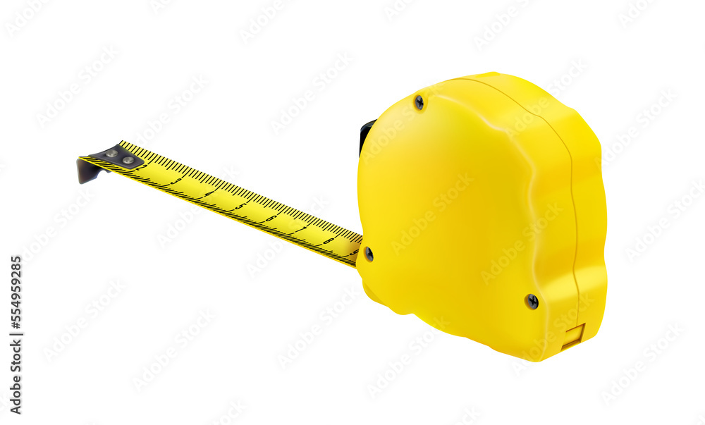 Realistic Tape measure isolated. Photo-realistic roulette, construction ...