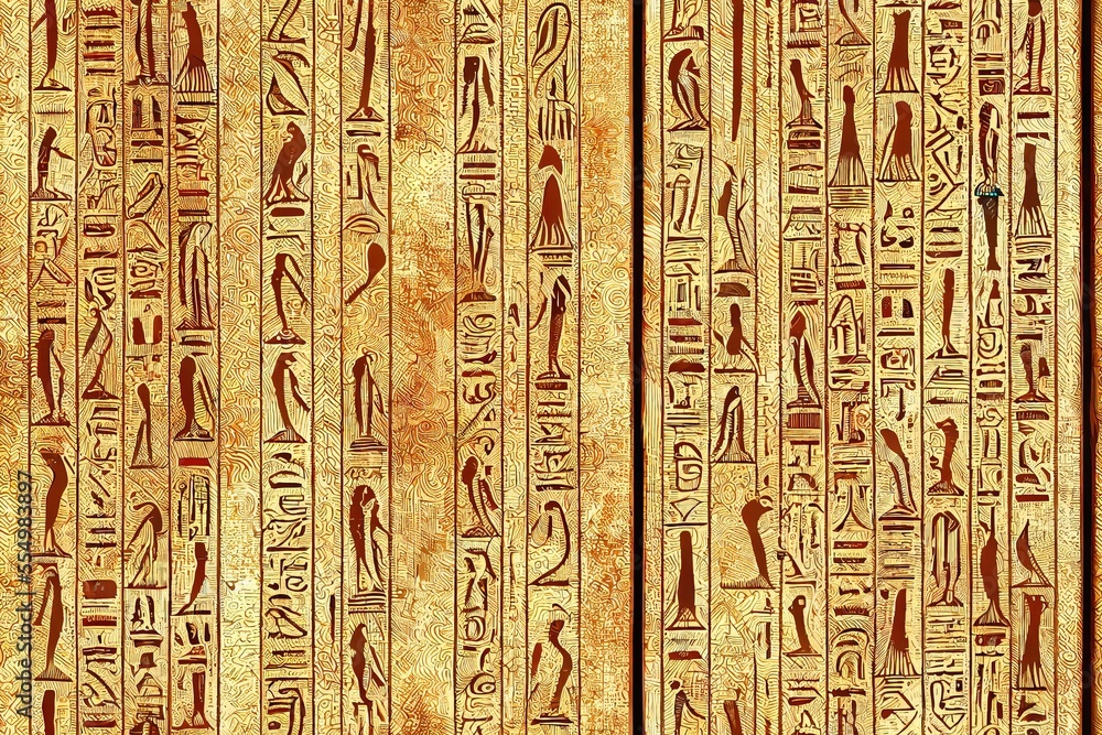 Egyptian Papyrus Writing