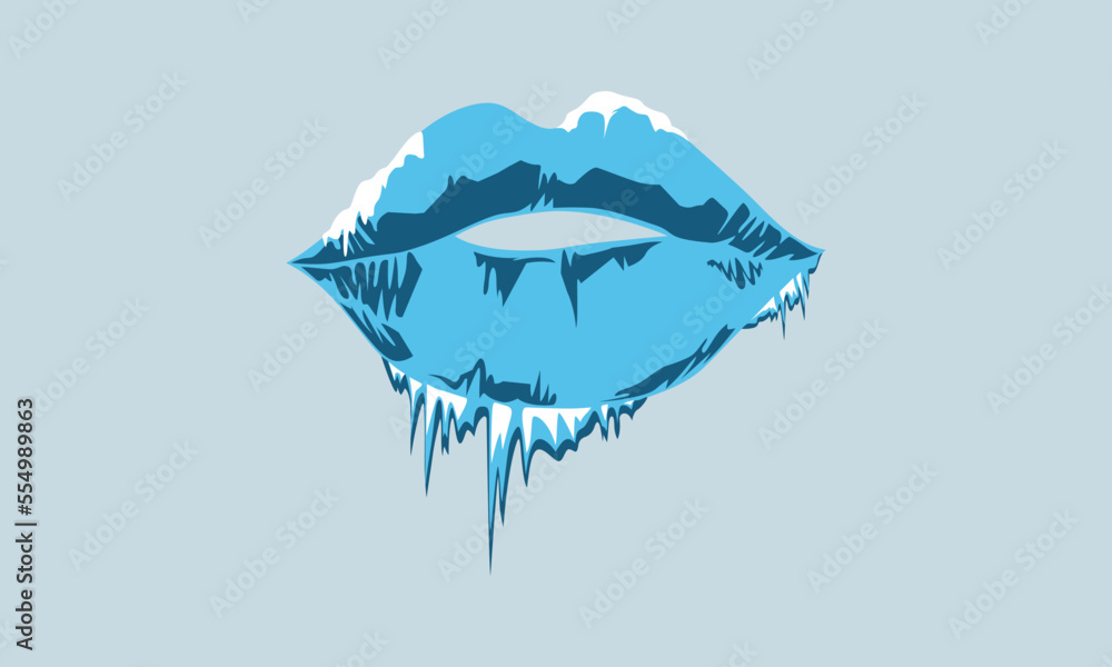 Female lips dripping isolated vector Stock Vector | Adobe Stock