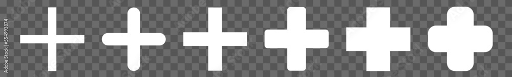 Plus Icon White | Pluses | Cross Symbol | Addition Logo | Positive Sign ...