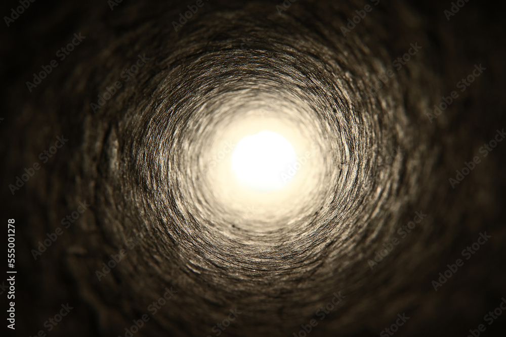 abstract pipe inside light tunnel pipeline background hole Stock Photo ...