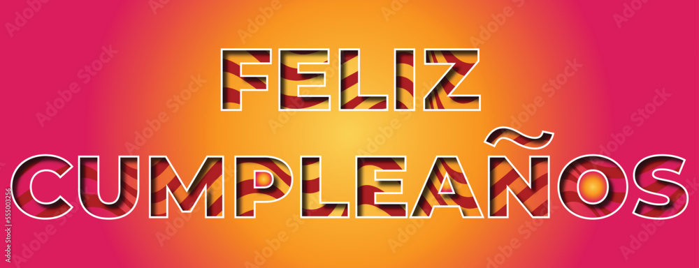 Feliz cumpleanos aka happy birthday in spanish Stock Vector | Adobe Stock