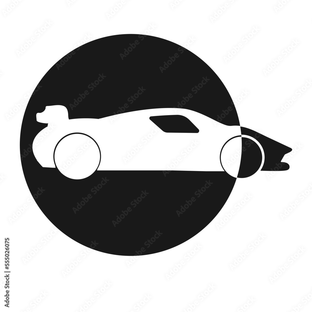 racing car icon vector Stock Vector | Adobe Stock