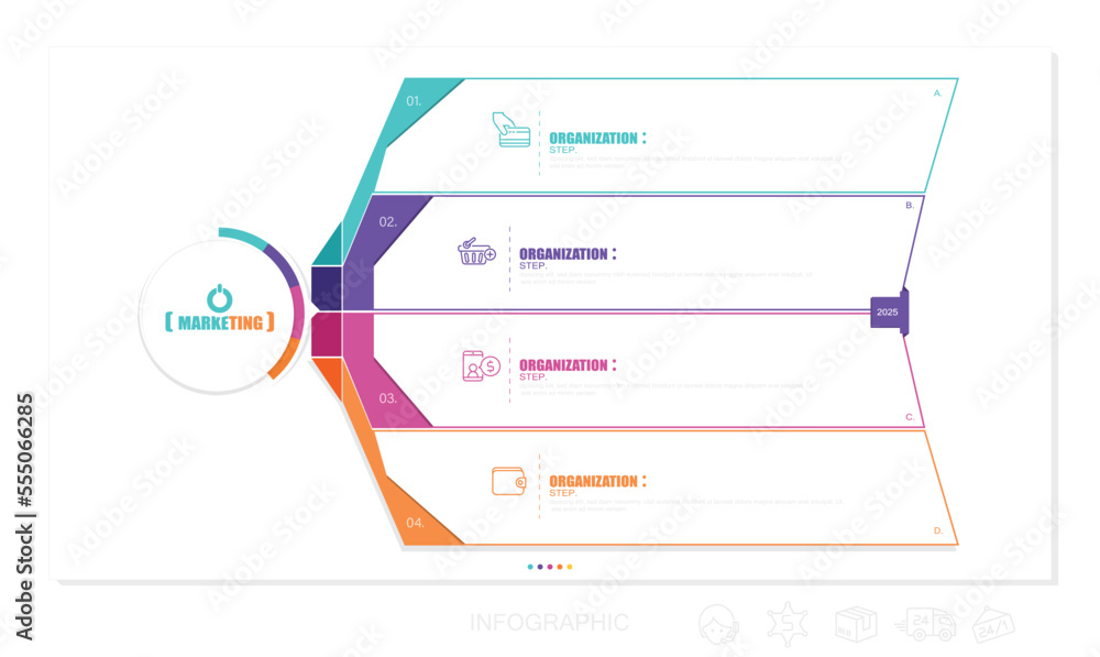 Business data visualization. timeline infographic icons designed for ...