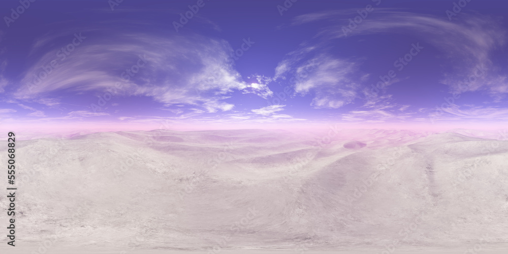 Desert pink and violet sky and clouds HDRI, environment, panorama, 3d ...