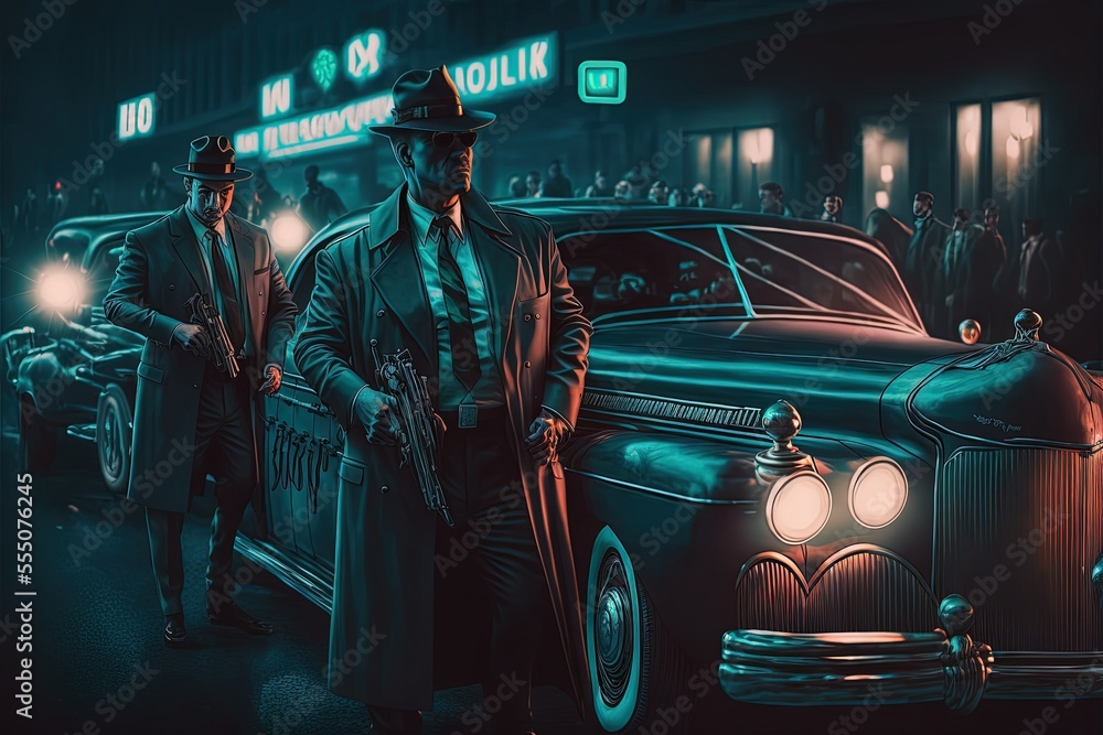 Generative Ai, Generative, Ai, Mobsters on the streets, Mafia people in ...