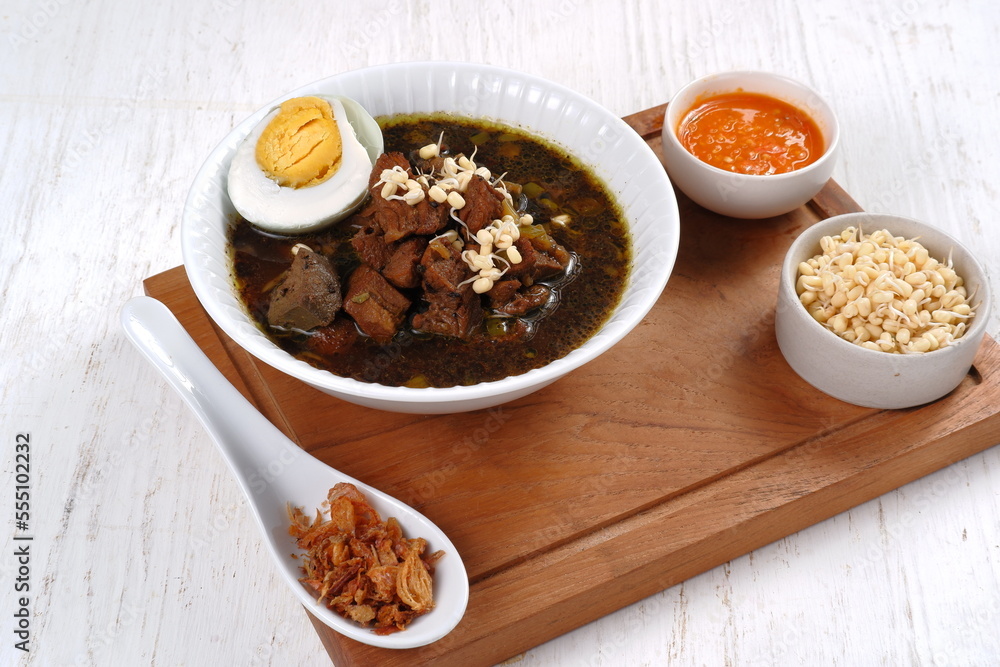 Rawon is Beef Black Soup Originally from East Java, Indonesia.served ...