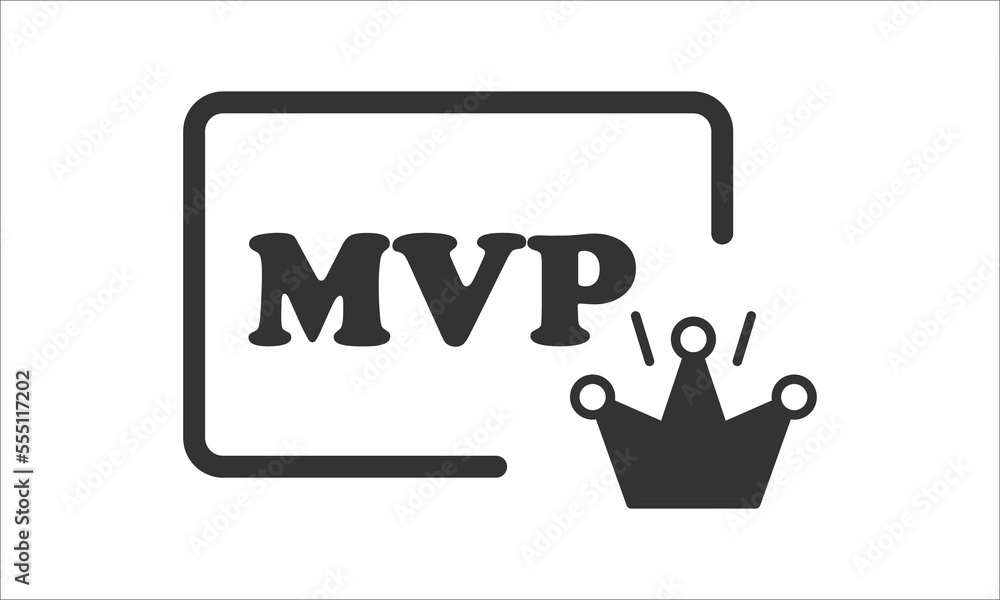 MVP letter logo design in illustration. Vector logo, calligraphy ...