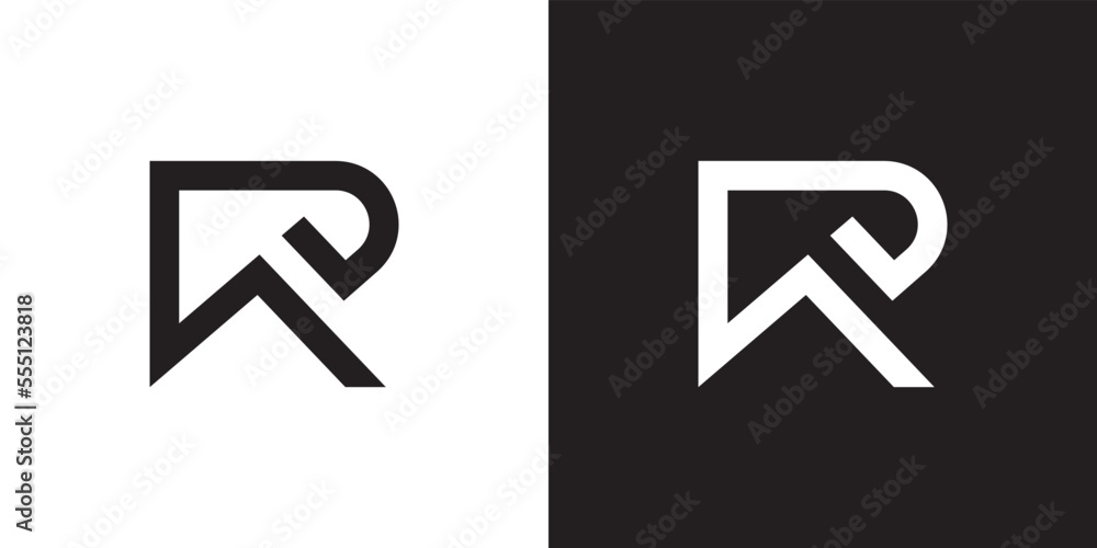 Minimal RF logo. Icon of a RF letter on a luxury background. Logo idea ...