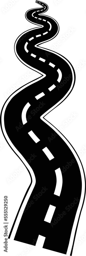 Vector black car road icon. Highway symbol. Road sign. Stock Vector ...
