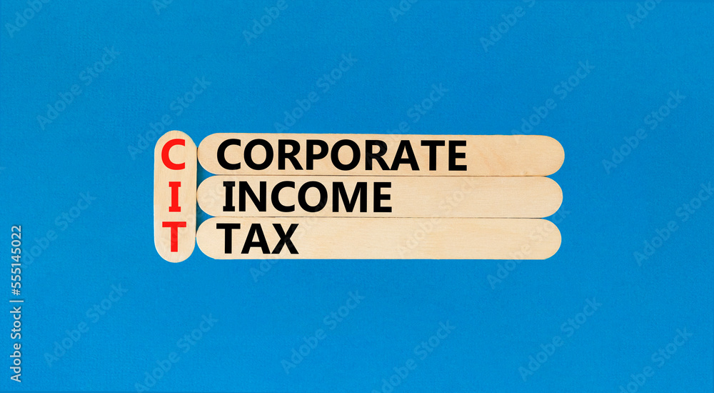 CIT corporate income tax symbol. Concept words CIT corporate income tax ...