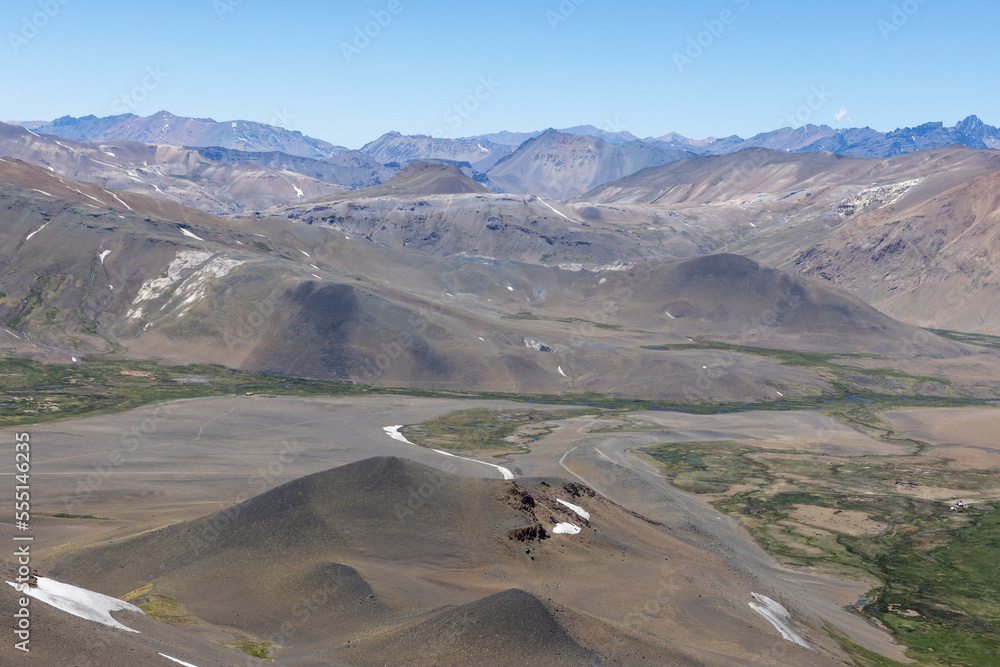 View of the breathtaking landscape at Paso Vergara / Paso del Planchón ...