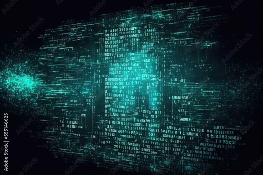 4K resolution or higher, Programming code abstract technology ...