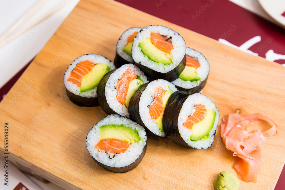 Salmon maki. Image result for maki sushi In Japanese, the word maki ...