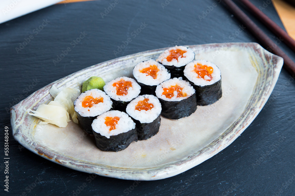 Salmon maki. Image result for maki sushi In Japanese, the word maki ...