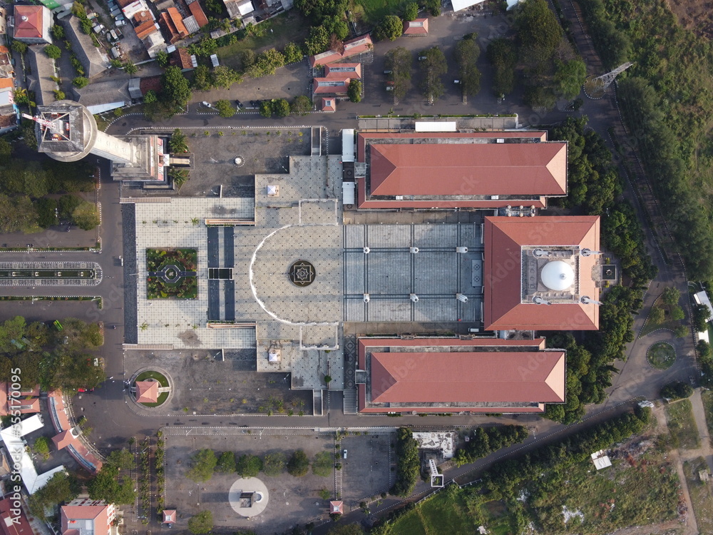 The beauty of the great mosque of Central Java, Semarang, Indonesia ...