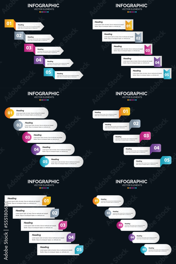 Add visual interest to your presentation with vector infographics Stock ...