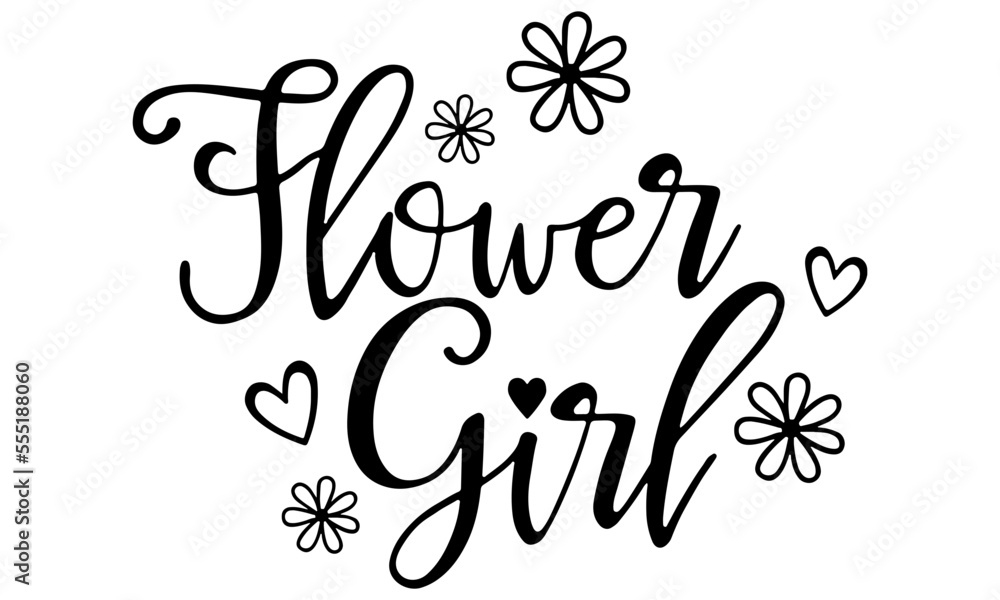 Flower Girl svg, Wedding svg, Petal Patrol svg, Wavy Letters svg ...