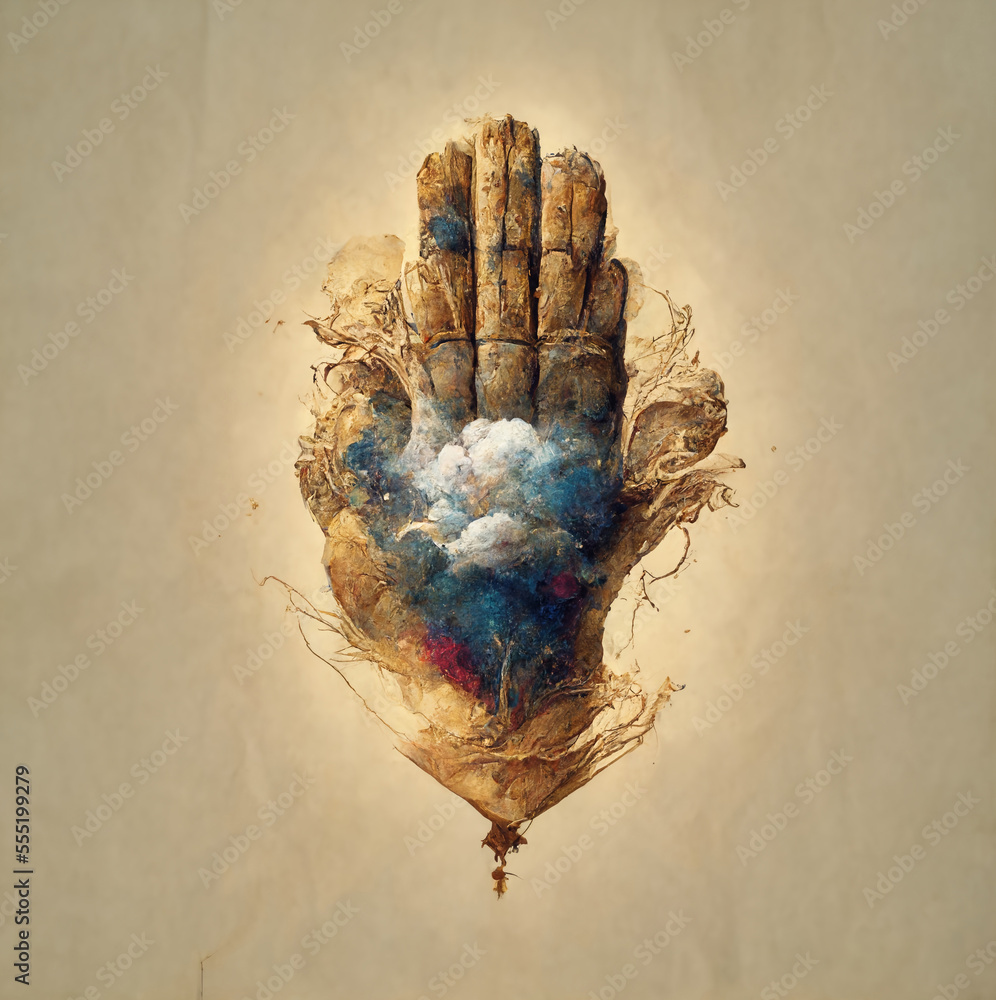 Religious Artefact Concept Hand of God Object 1500s Italian Renaissance ...