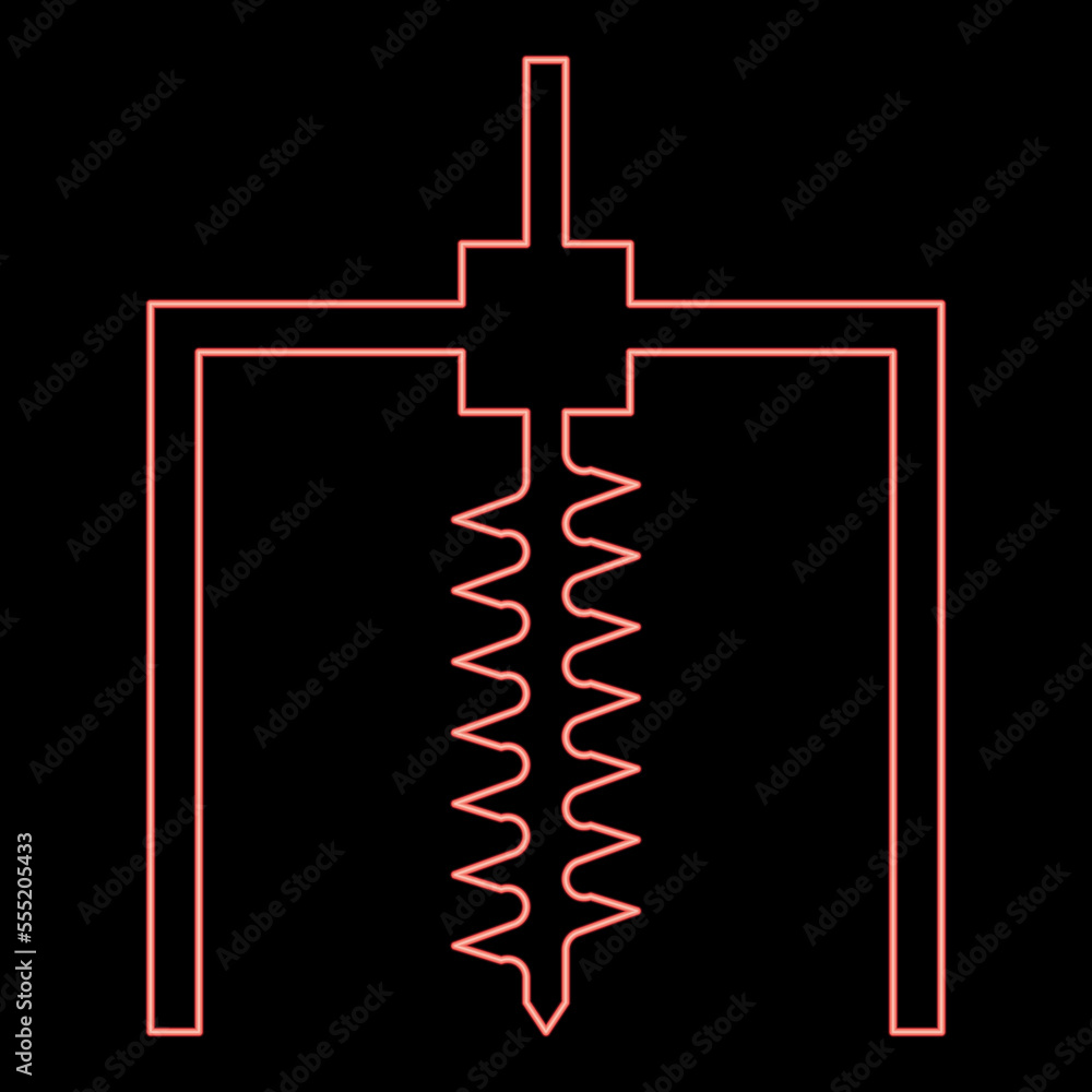 Neon drilling rig Bore for ground mine industry geological Boring ...
