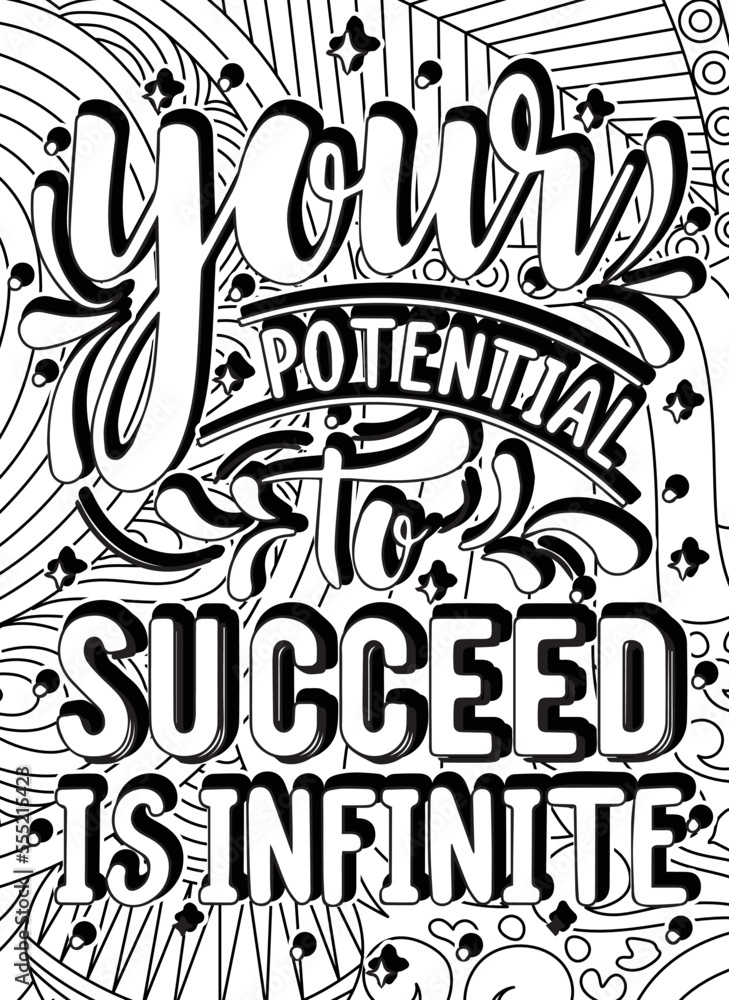 motivational quotes coloring pages design .inspirational words coloring ...