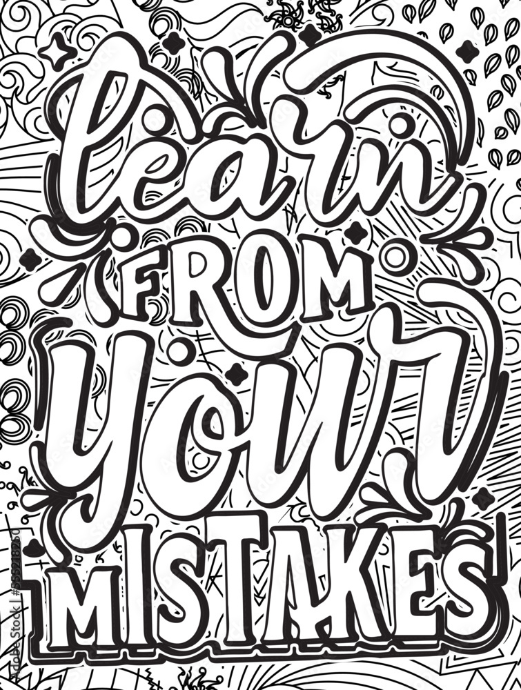 motivational quotes coloring pages design .inspirational words coloring ...