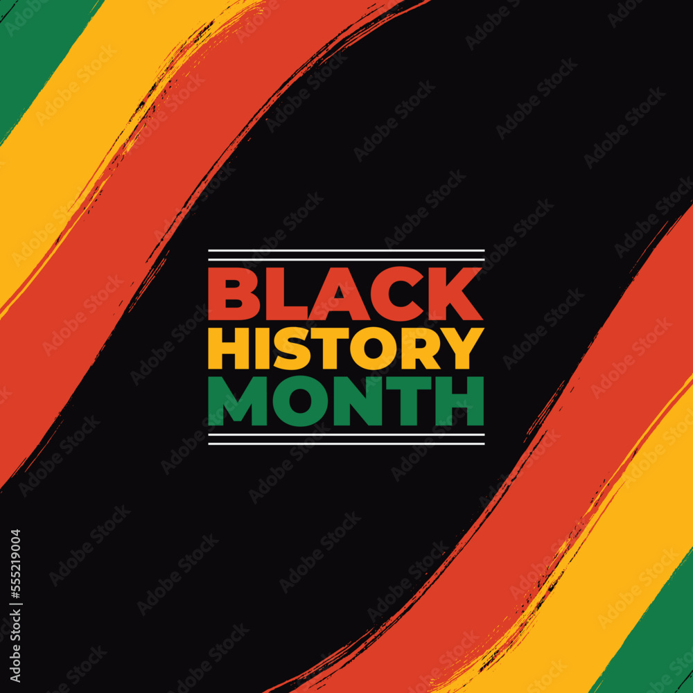 Vector Illustration of black history Month with Symbol Stock Vector ...