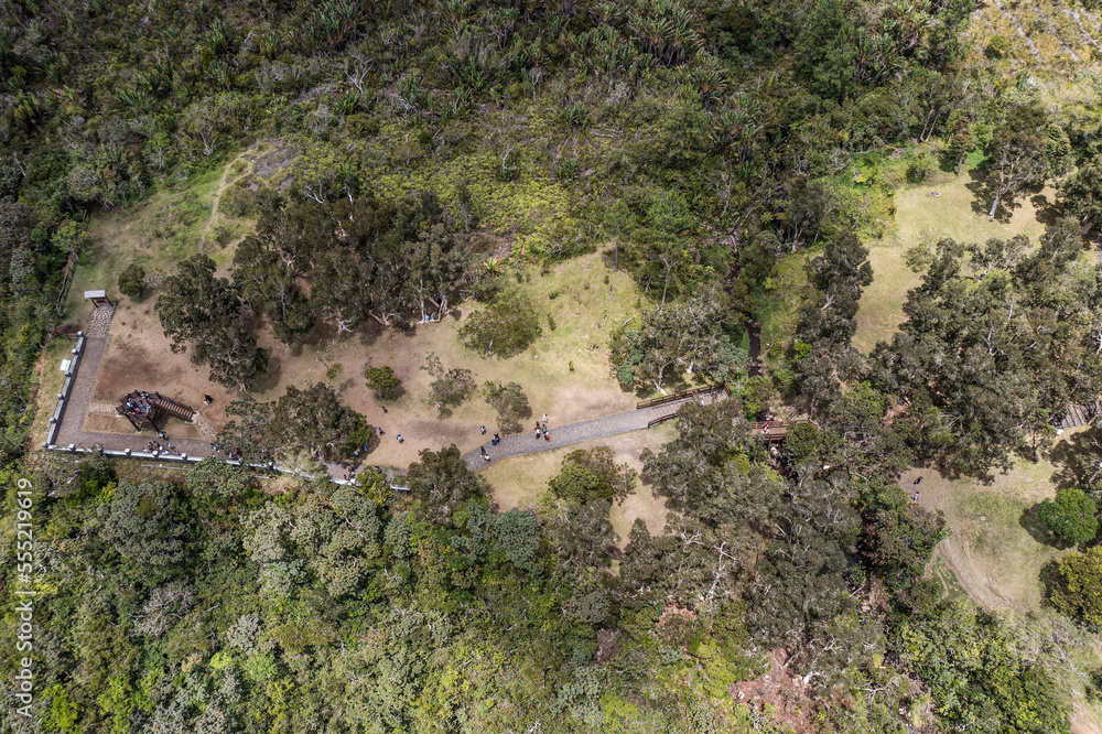 Alexandra Falls Mauritius - aerial view of remote area in the Black ...