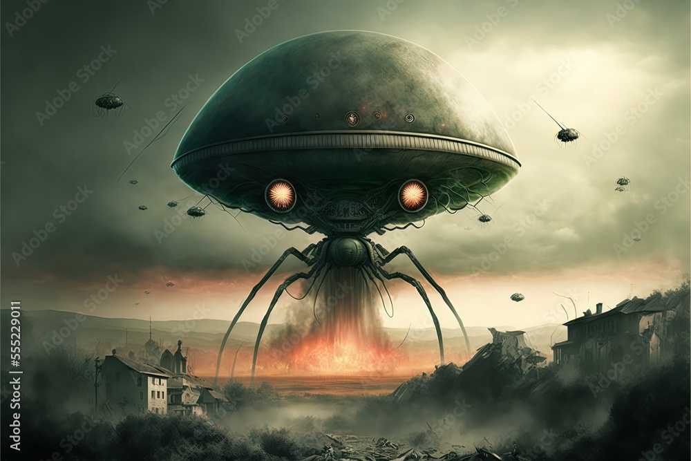 Generative ai, Generative, Ai, Future civilisation with alien life form ...