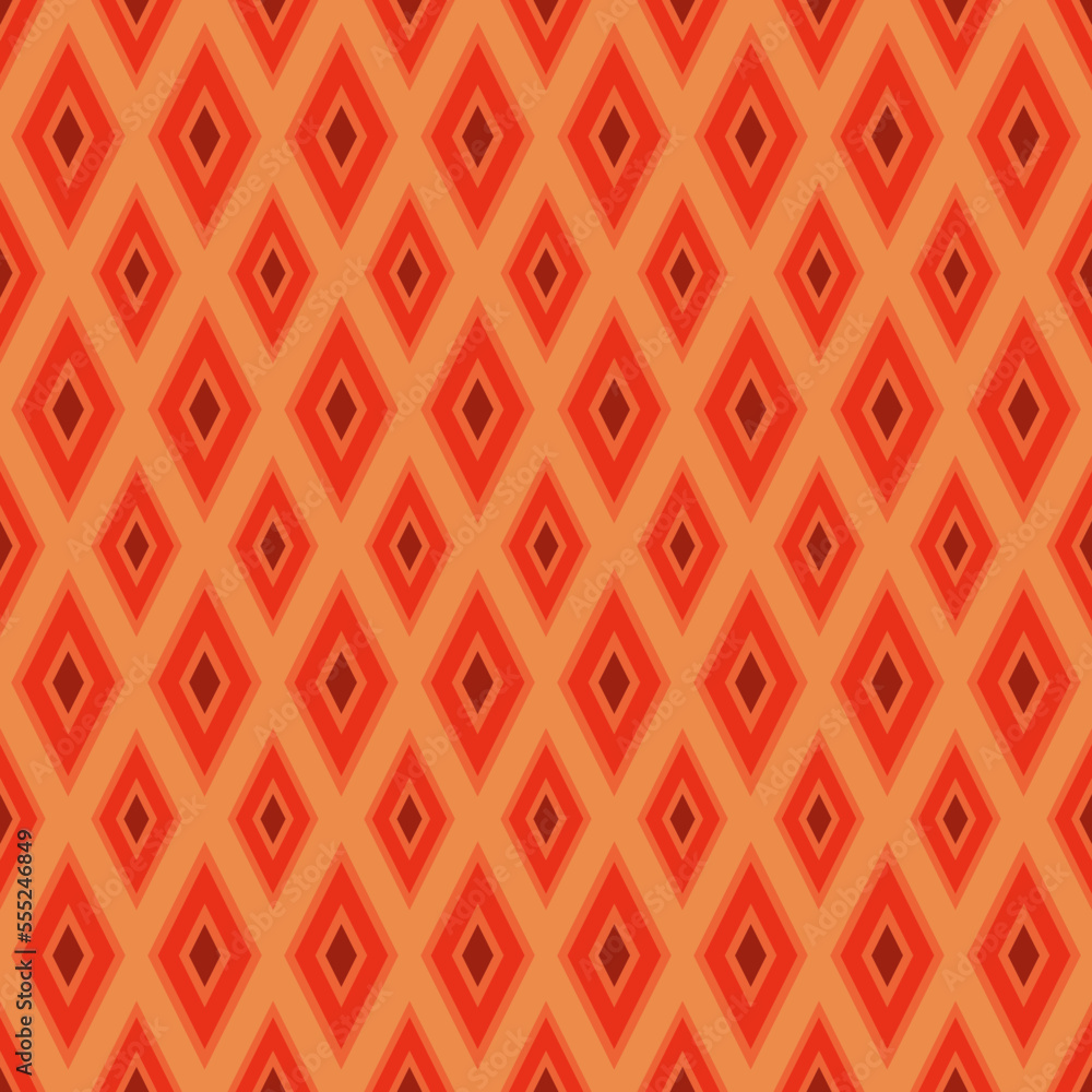 Retro Warm pattern in vintage style of the 60s and 70s. Vector ...