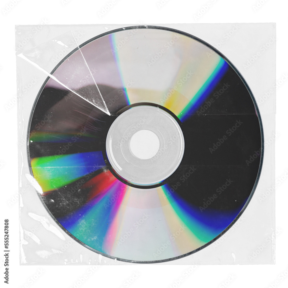 CD DVD disc back media plastic sleeve png isolated on transparent ...