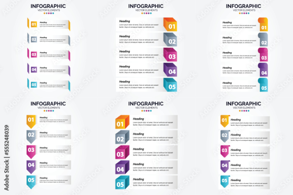 This vector illustration set is perfect for creating sleek business ...