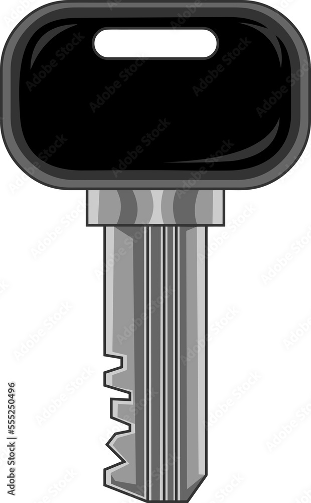 Cartoon Car Key Design. Hand Drawn Illustration Isolated On Transparent ...