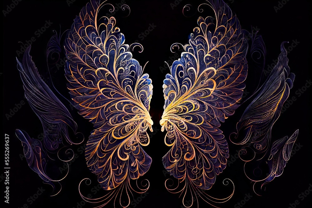 Photoshop overlays set to screen fairy wings drag and drop angel wings ...