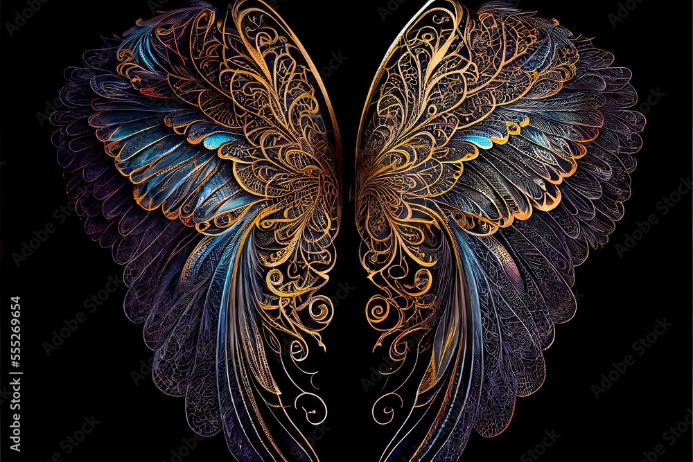 Photoshop overlays set to screen fairy wings drag and drop angel wings ...