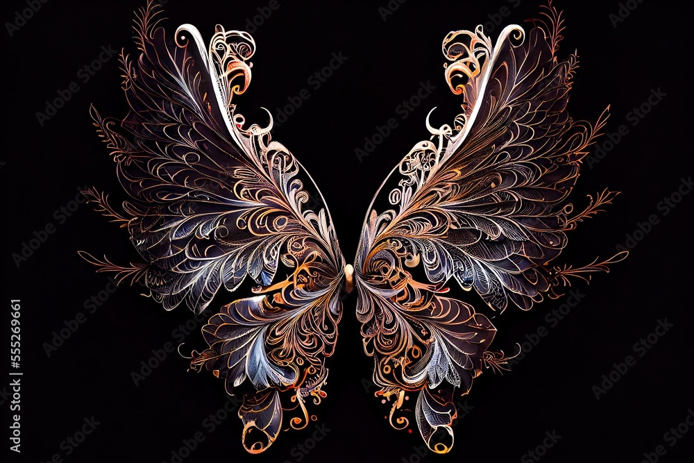 Photoshop overlays set to screen fairy wings drag and drop angel wings ...