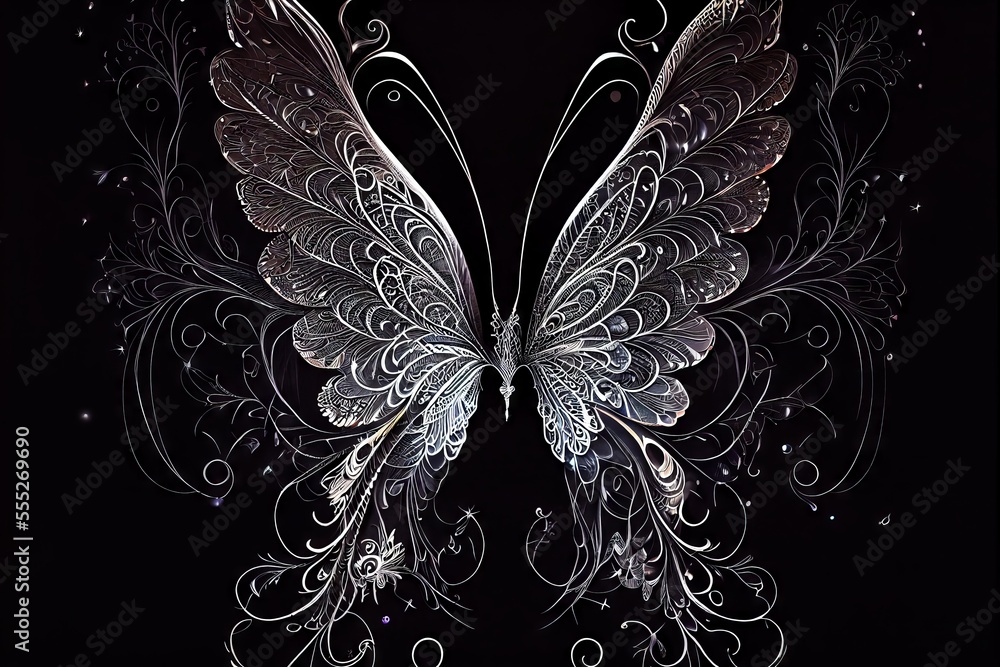 Photoshop overlays set to screen fairy wings drag and drop angel wings ...