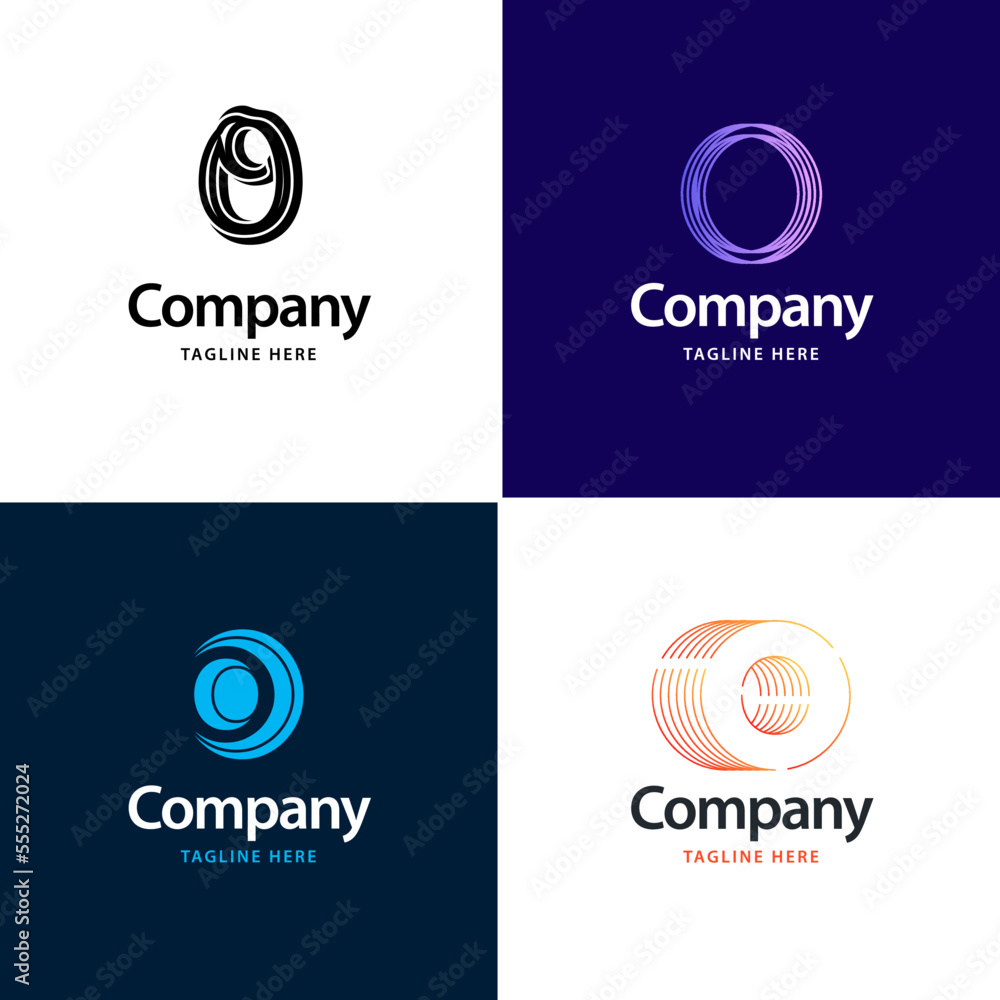 Letter O Big Logo Pack Design Creative Modern logos design for your ...