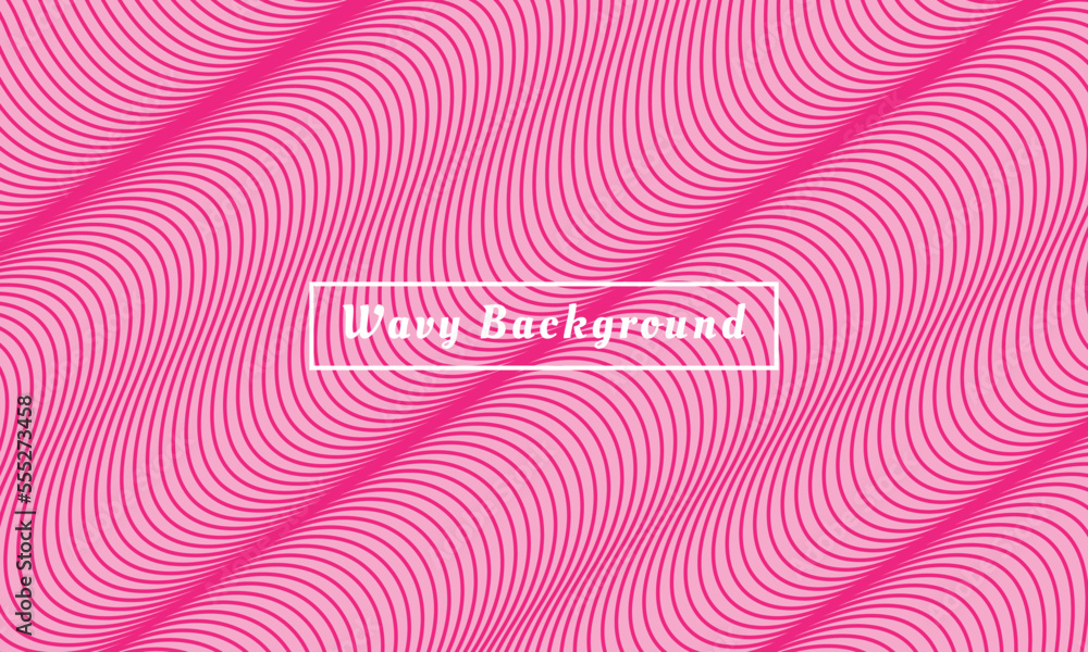 Wavy pink background template copy space for poster, banner, leaflet ...