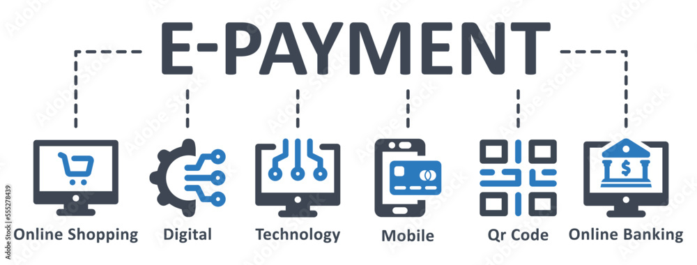 E-Payment icon - vector illustration . e-payment, internet banking ...