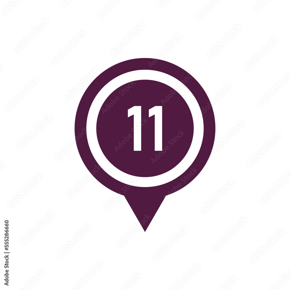 Number icon vector illustration. Infographic number icon vector. number ...