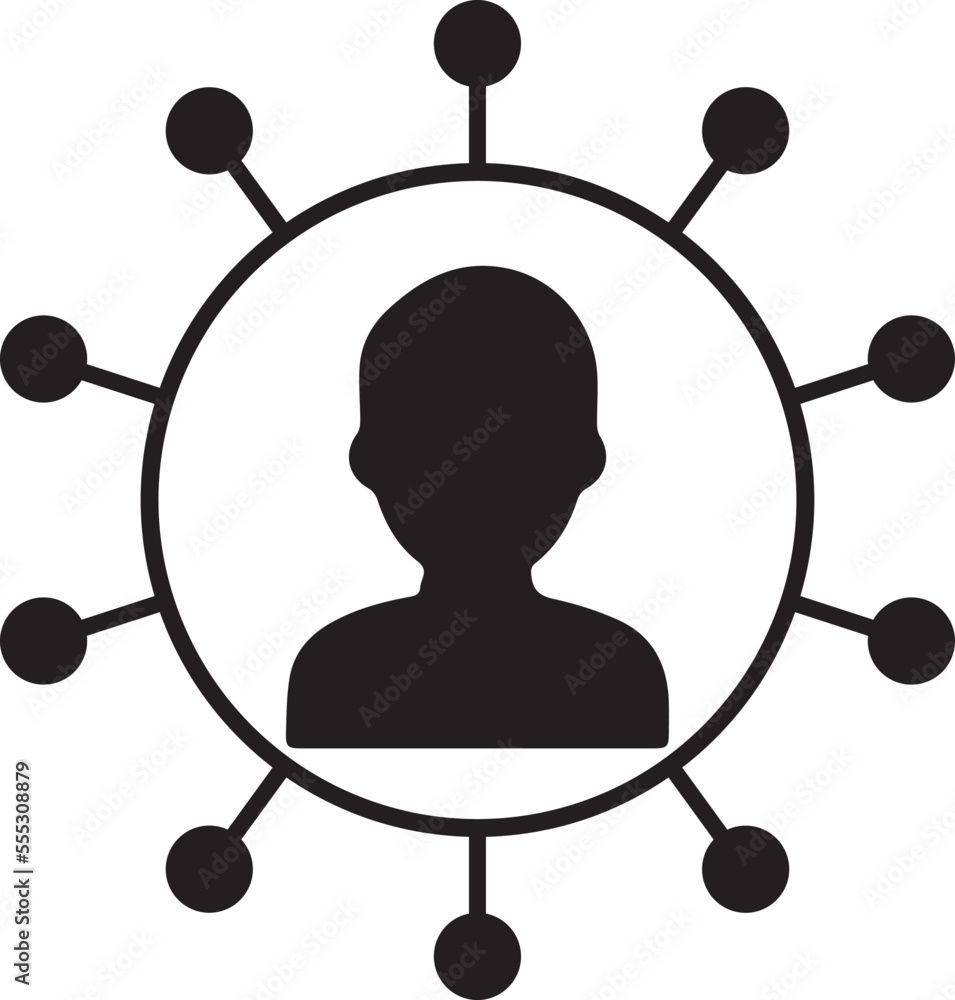 User Icon set. Profile icon. Monochrome icon. People sign. account ...