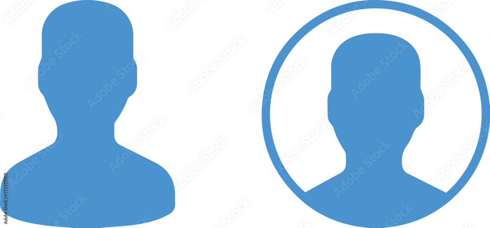 User Icon set. Profile icon. Monochrome icon. People sign. account ...