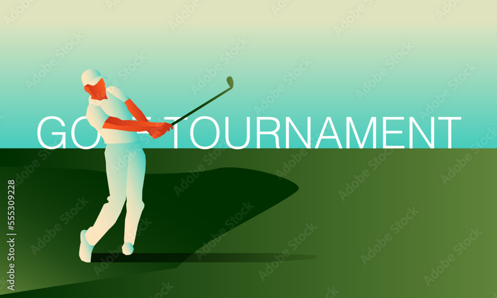 Golfclub competition poster. Template for golf competition or ...