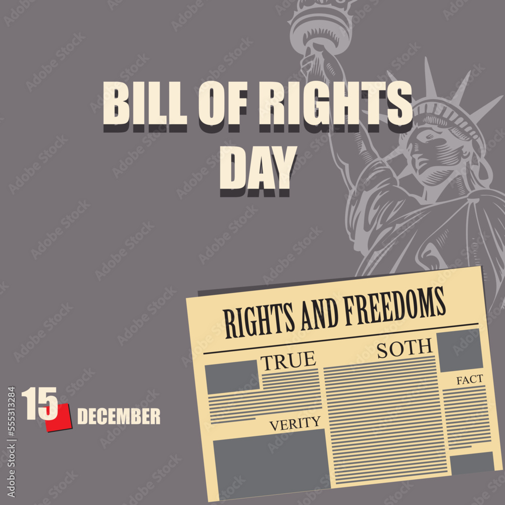 Bill of Rights Day Stock Vector | Adobe Stock